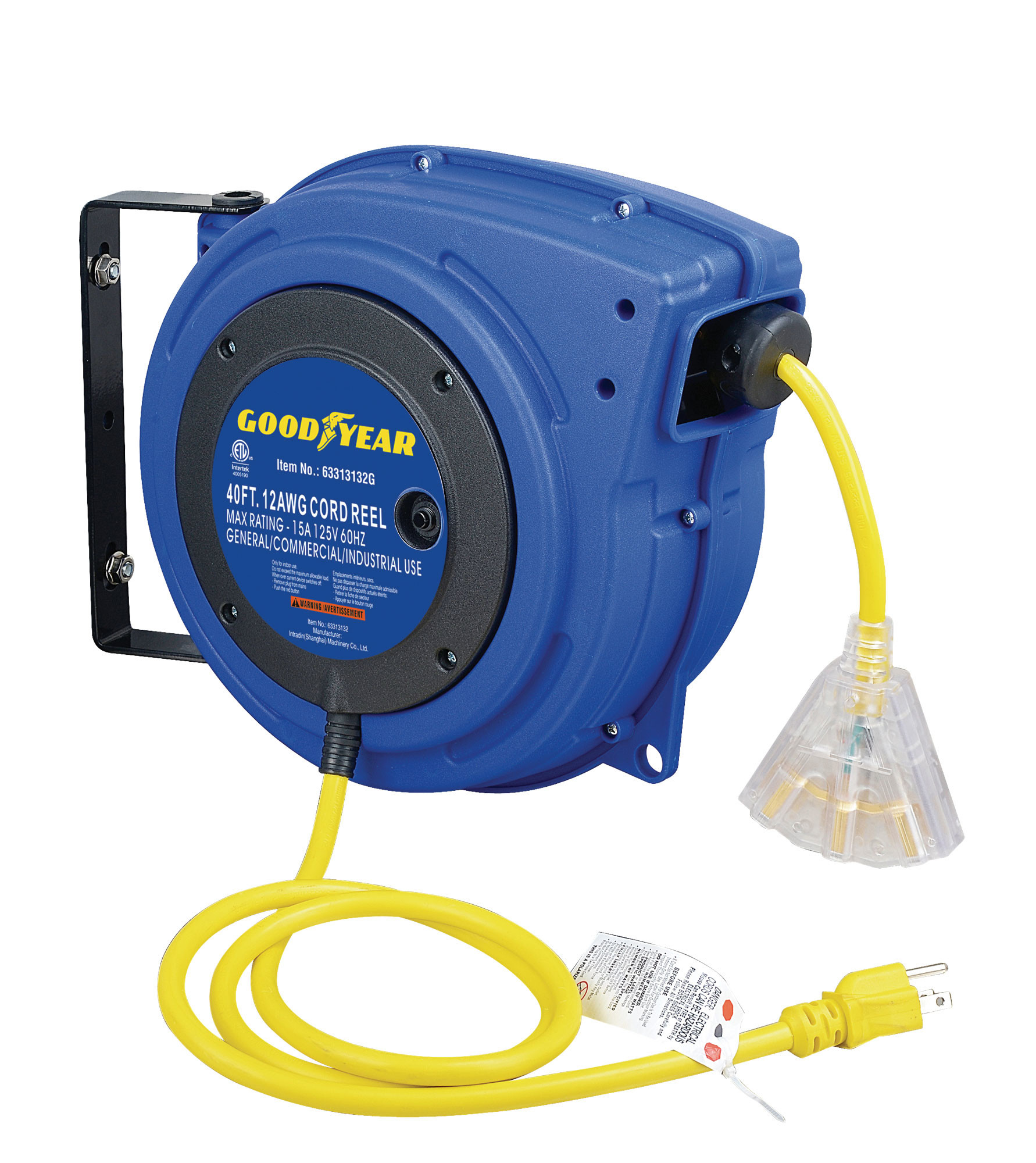 Enclosed Driven Spring Retractable Garden Hose Reel With LED Lighted ...