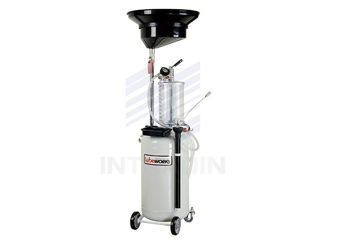 Mobile 2 Gal Chamber Air Operated Waste Oil Drainer / Air Powered Oil ...